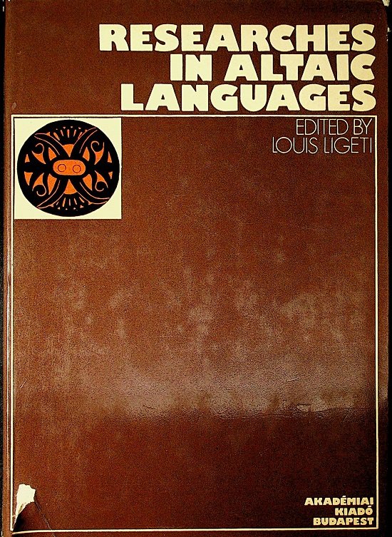 RESEARCHES IN ALTAIC LANGUAGES | Library of Turkistani